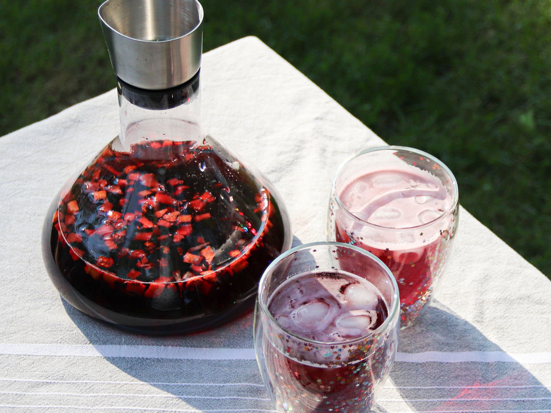 Sangria Sunset Splash | Iced Sangria Tea Mocktail Recipe – Sipology.ca
