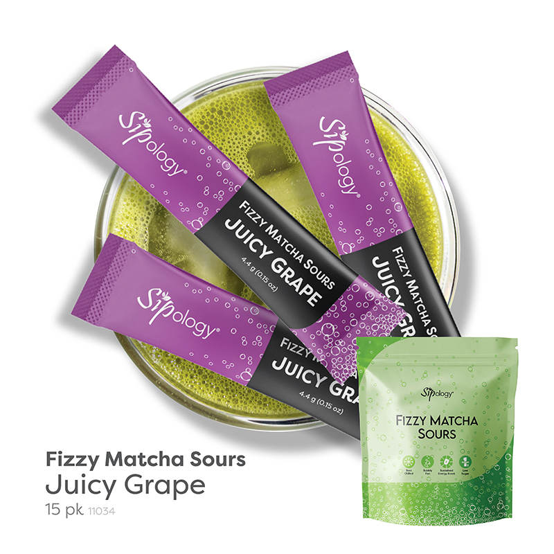 Juicy Grape Fizzy Matcha Sours (15 pk) | Fizzy Matcha Sours – Sipology.ca
