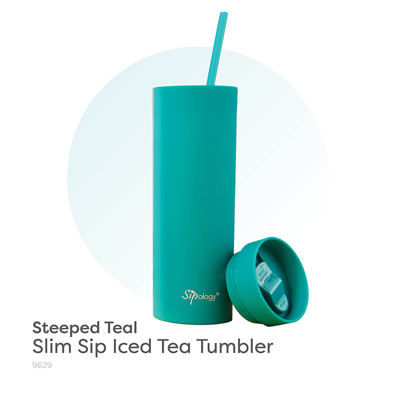 Slim Sip - Steeped Teal | Tumblers – Sipology.ca